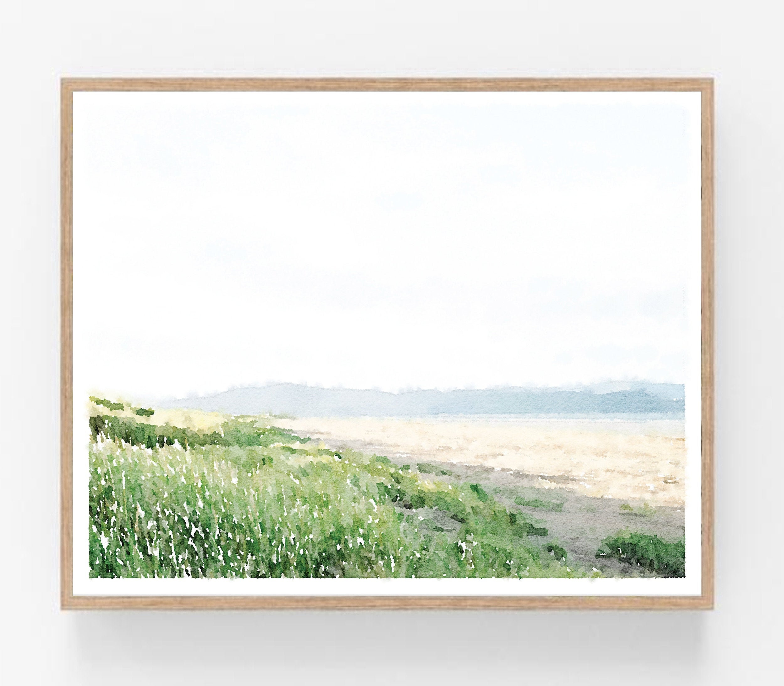 Calming Abstract Landscape Wall Art Painting Digital Printable - Etsy