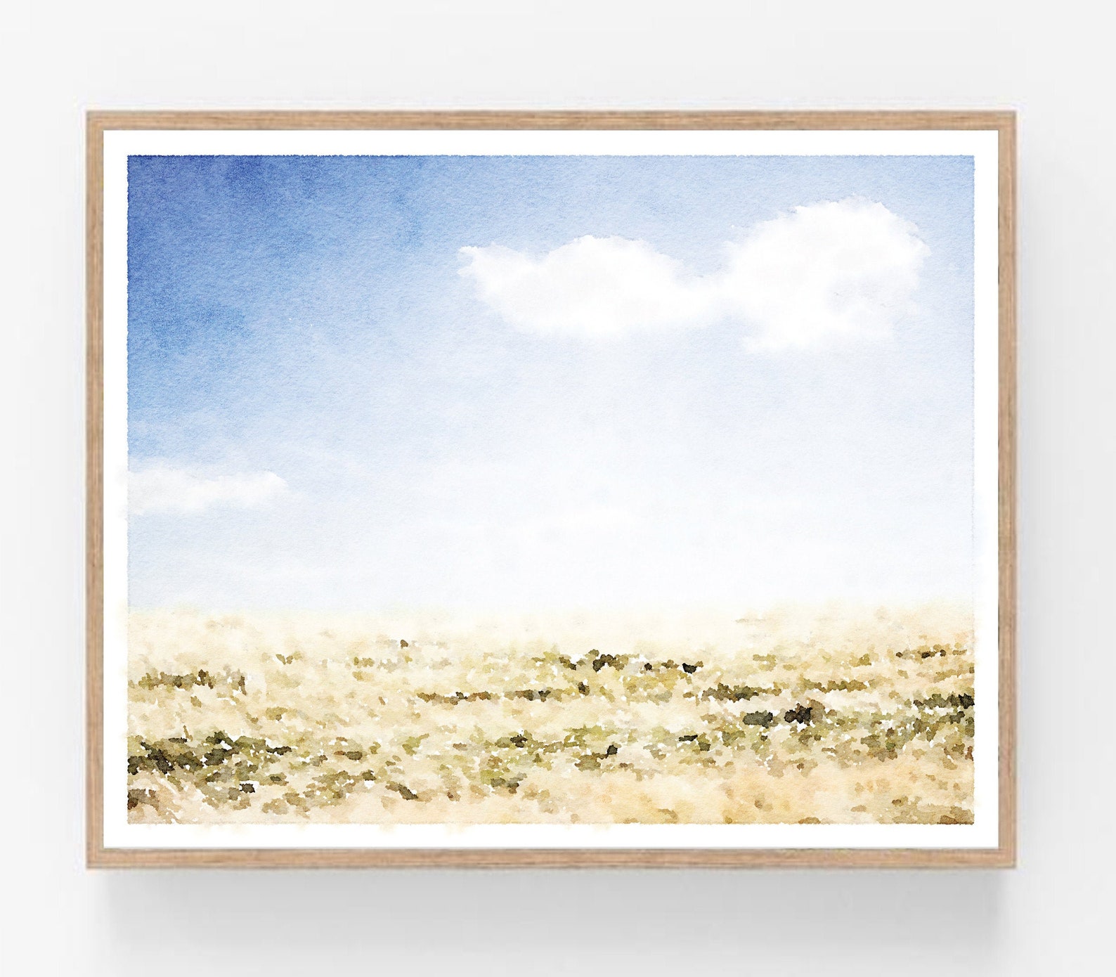 Abstract Art Meadow Painting Watercolor Print Digital | Etsy