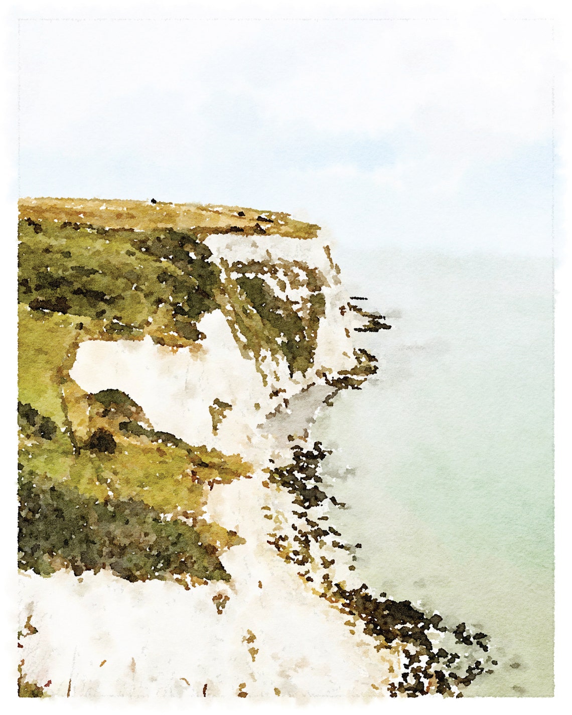White Cliffs of Dover England Coastal Wall Art Digital Download ...