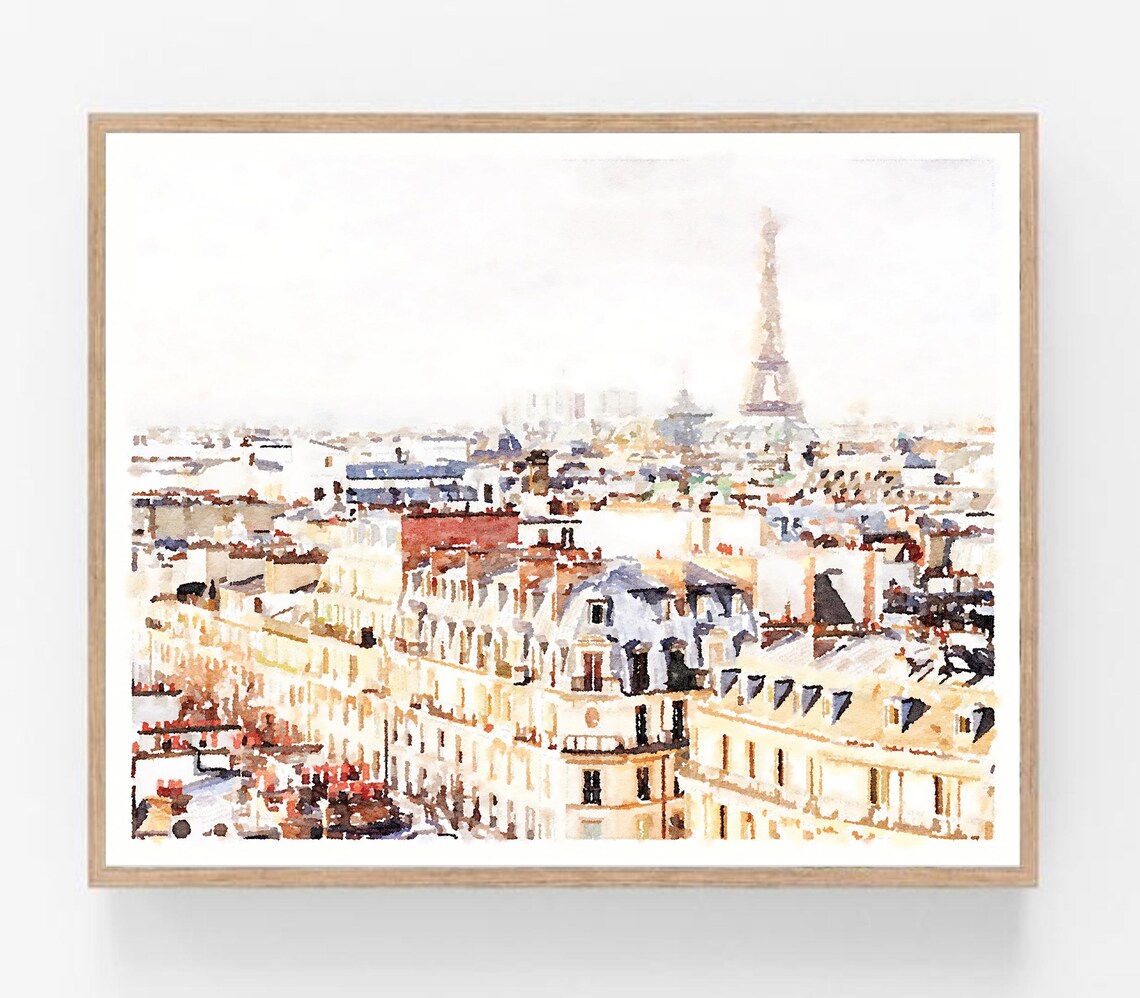 Paris Print, France Wall Art Digital Printable, Neutral Photography ...