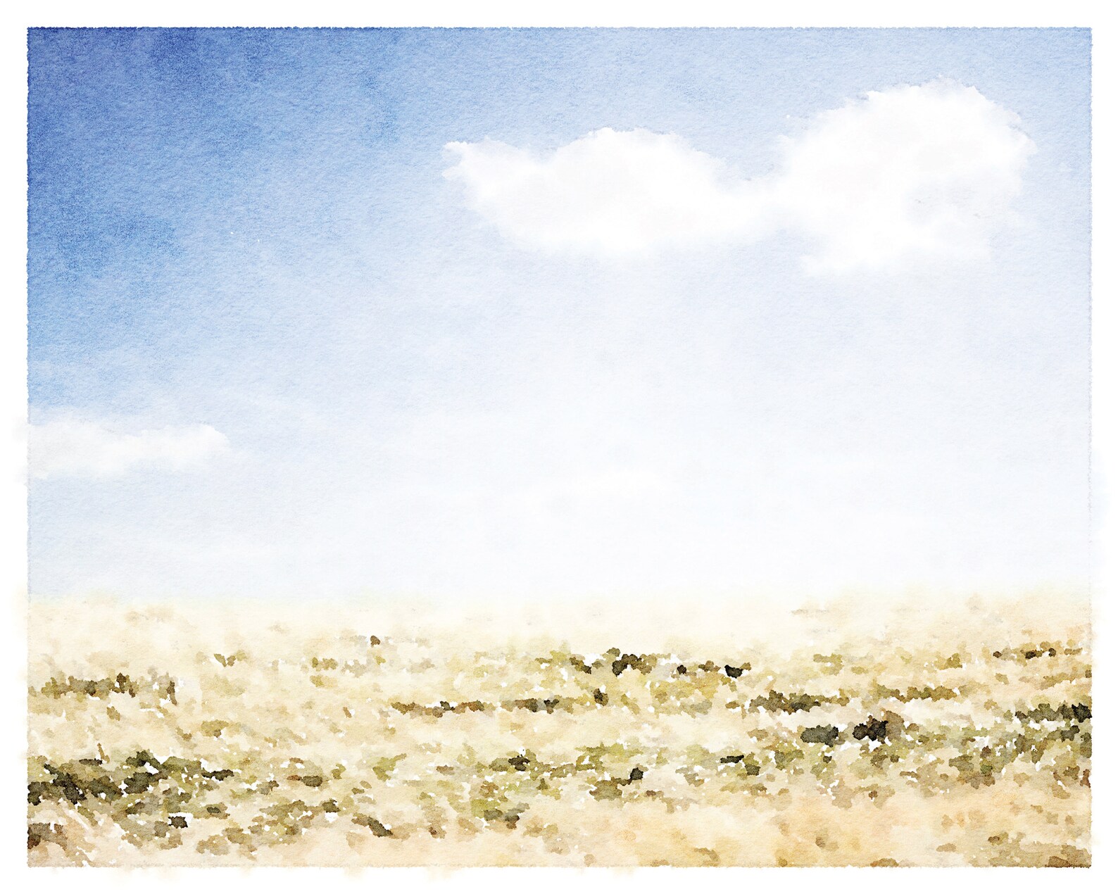 Abstract Art Meadow Painting Watercolor Print Digital Printable ...