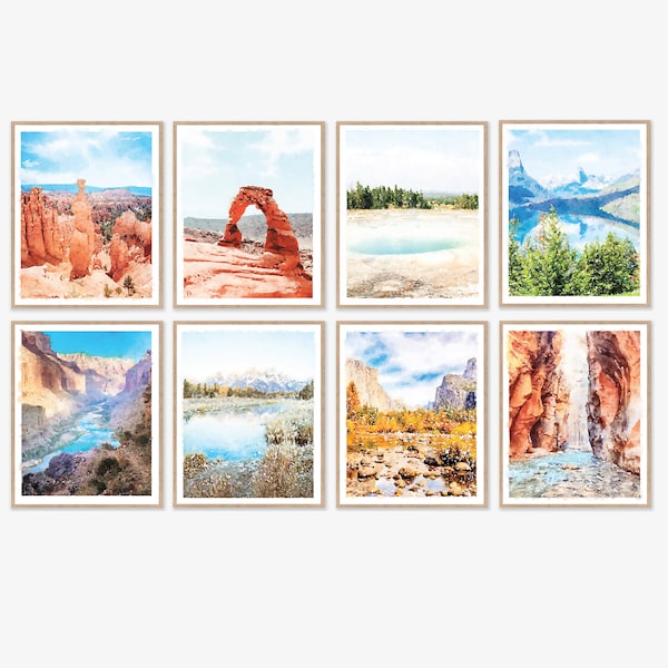 8x10 National Park Painting - Etsy