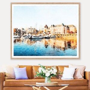 Victoria British Columbia Canada Watercolor Painting Printable Wall Art ...