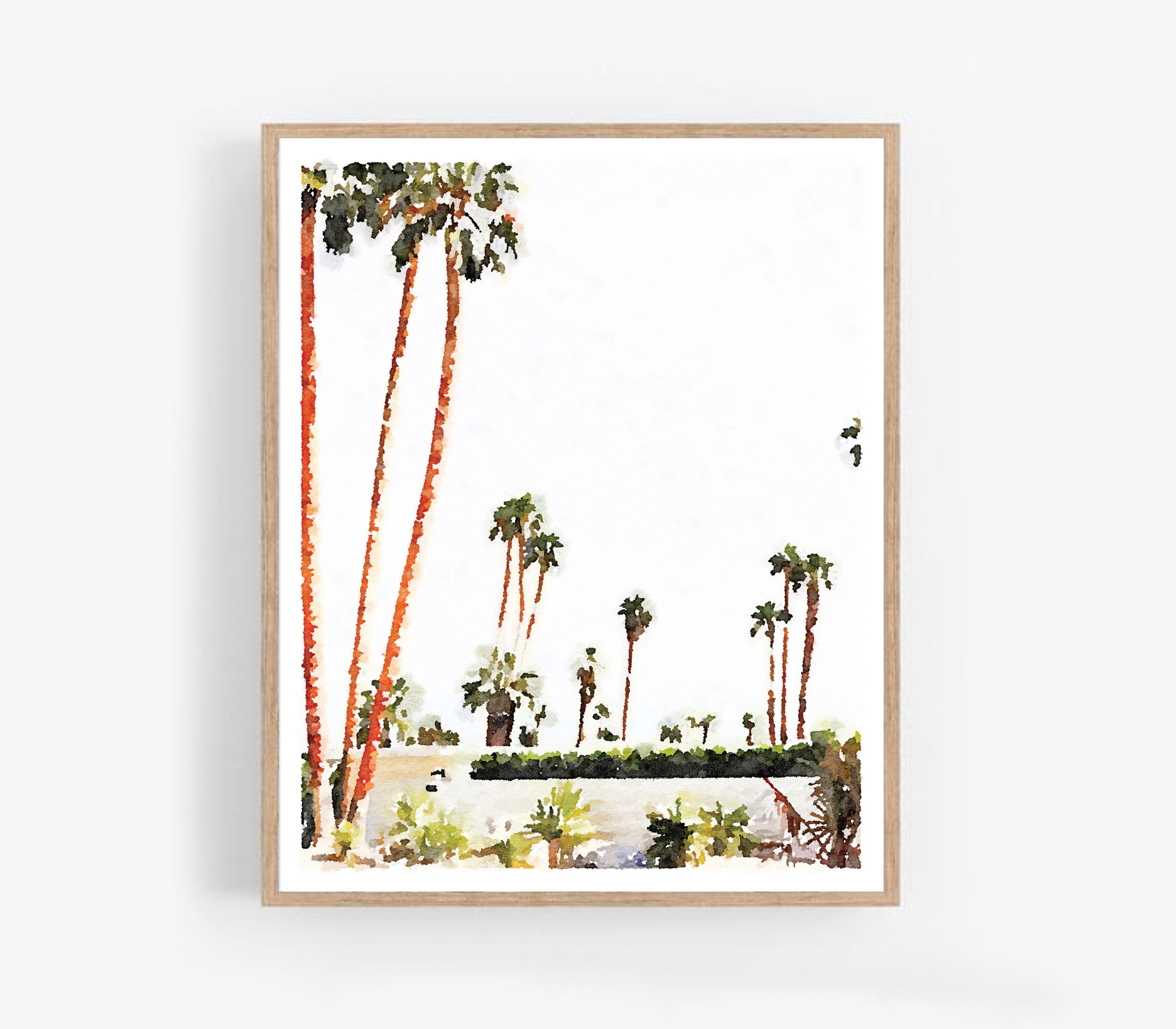 Palm Springs California Architecture House Digital Wall Art | Etsy