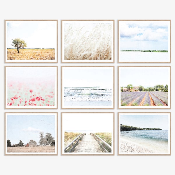 Landscape Gallery Wall Set - Etsy