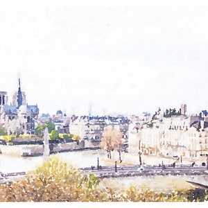 France and Paris Set of 9 Watercolor Gallery Art Wall Prints Digital ...