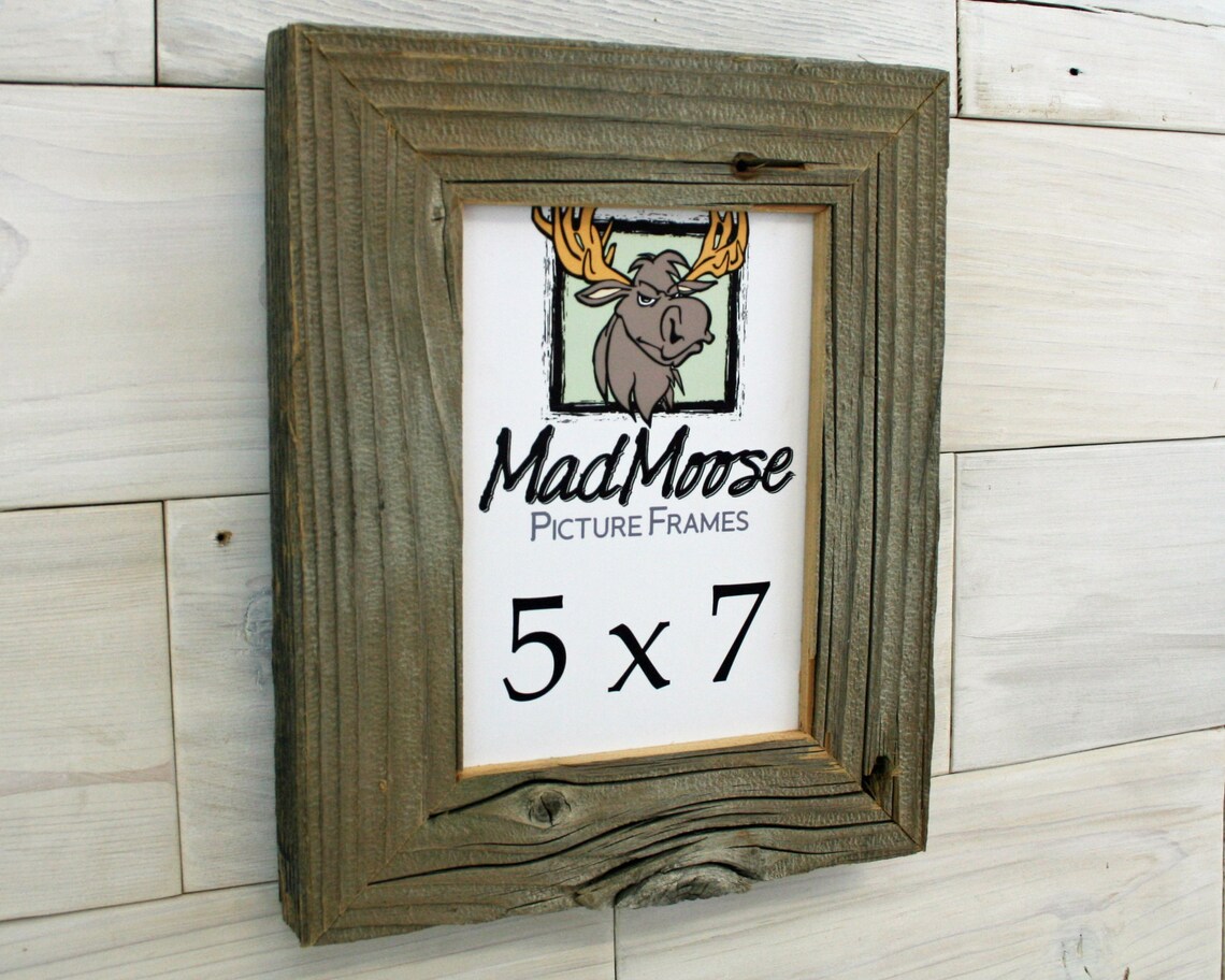 Barn Wood Picture Frame Classic-2" | Choose Your Size 4" X 4" up to 20 ...