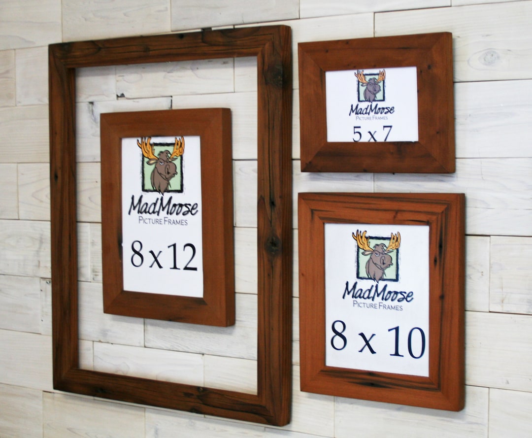 Reclaimed Redwood Picture Frame Classic-2" | Choose Your Size 4" X 4 ...