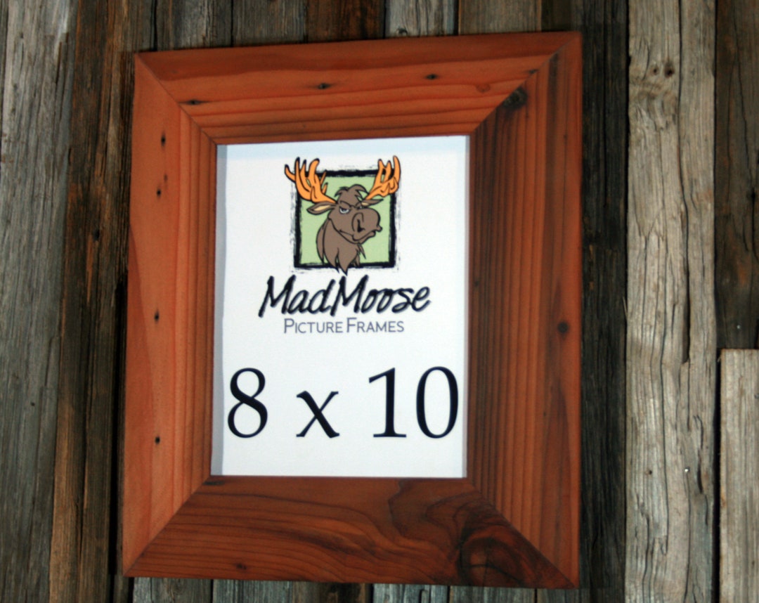 Reclaimed Redwood Picture Frame Inclined-3" | Choose Your Size 4" X 4 ...