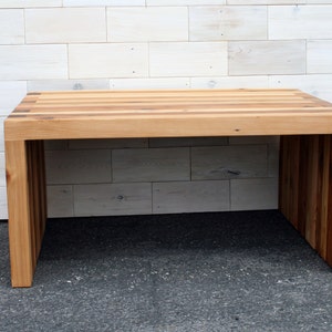 Reclaimed Cedar Wood Coffee Table / Side Table Box Joint Design - Etsy