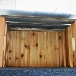 Reclaimed Barn Wood & Cedar Record Album Crate | Dichotomy Design - Etsy