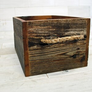 Barn Wood Storage Box | Choose Your Size - Etsy