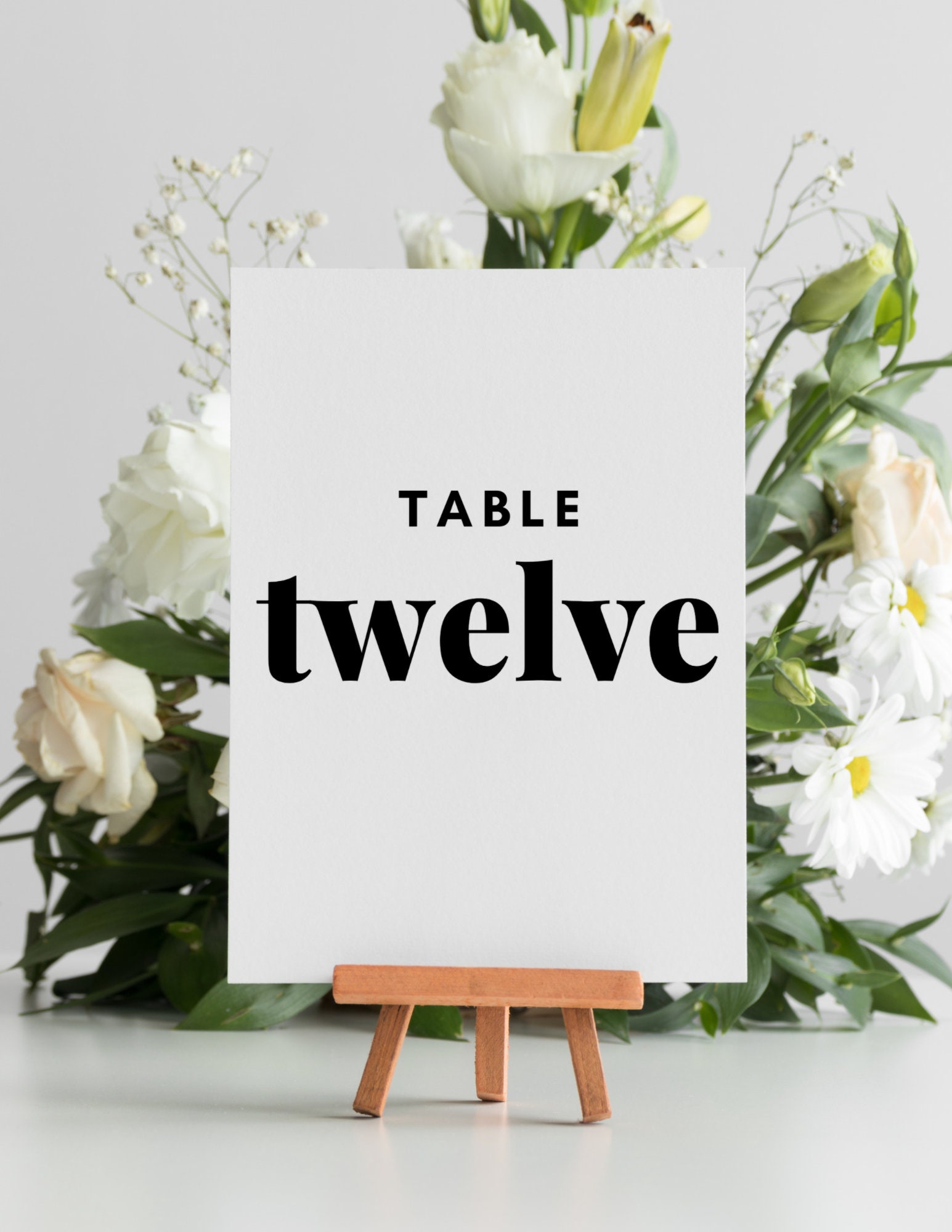 Table Numbers Printable, Table Numbers, Wedding Table Numbers ...
