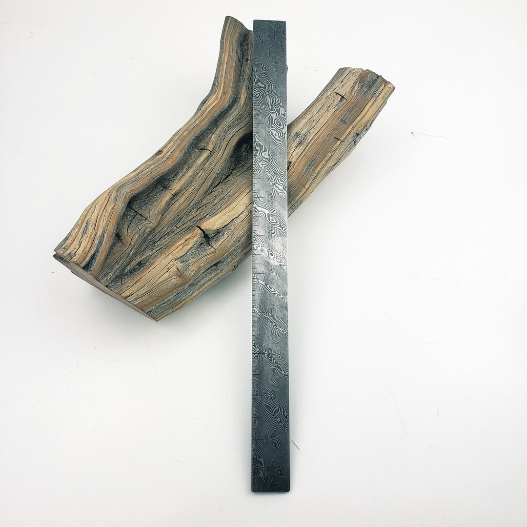 Damascus Ruler 12" - Etsy
