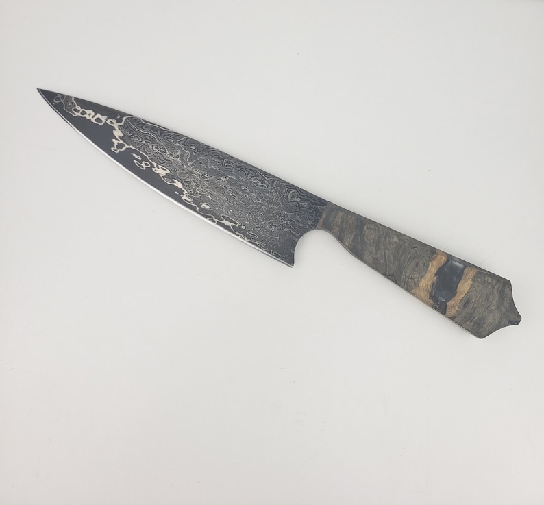 San Mai Damascus Chef Knife - Etsy