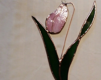 Stained Glass Lady Slipper Flower - Etsy