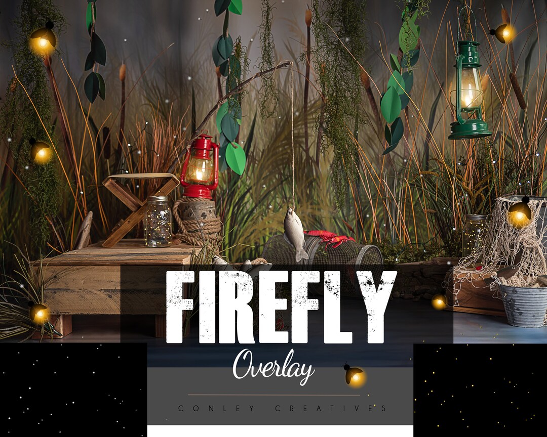 Firefly Photo Overlays for Photoshop |digital Overlay | Lightening Bug ...