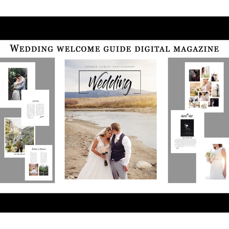 Wedding Welcome Guide Branding for Businesses Digital - Etsy