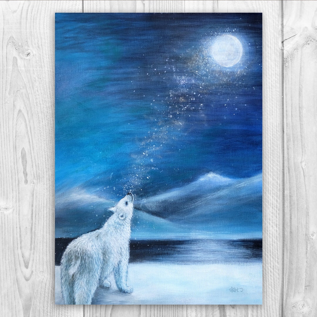 Pack of 5 Winter Solstice / Midwinter / Yule / Christmas Card ~ “moon ...