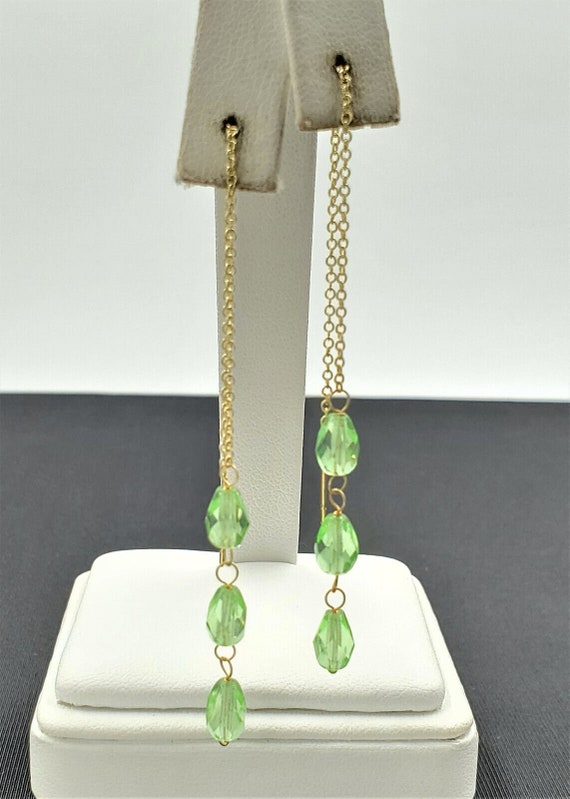 QVC Leon Hall Collection Solid 14k Gold Faceted Cryst… - Gem