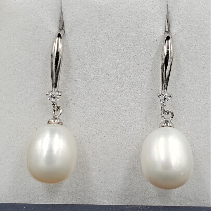 Pearl 925 Silver Earrings - Etsy