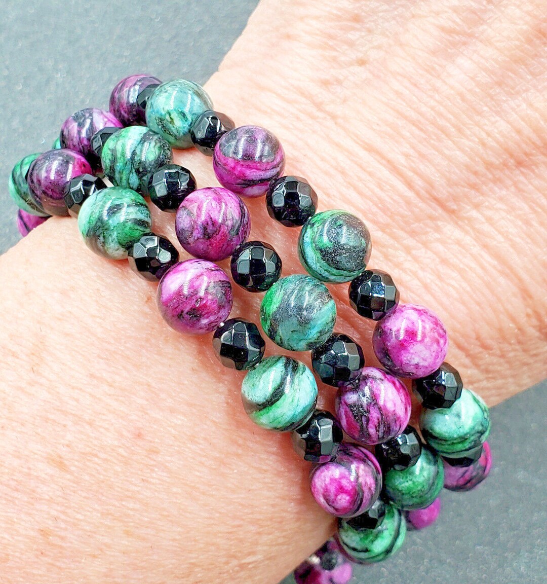 Jay King DTR Plume Stone & Black Spinel 925 Sterling Silver Coil Bracelet VIDEO - Etsy