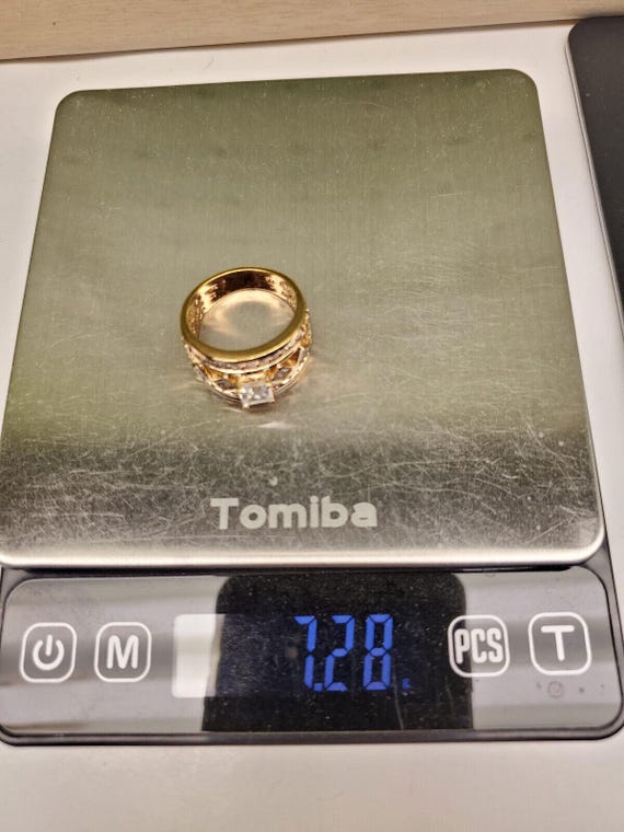 Ross Simons Simulated Diamond CZ 18k Gold Vermeil Ste… - Gem