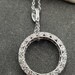 MEDA Vintage Victorian Style CZ Circle Pendant 925 Sterling Necklace 18 ...