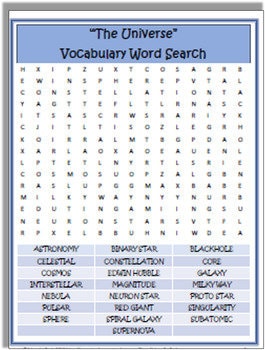 5th Gr. Science I Word Search Puzzle I No PREP I Elementary Science ...