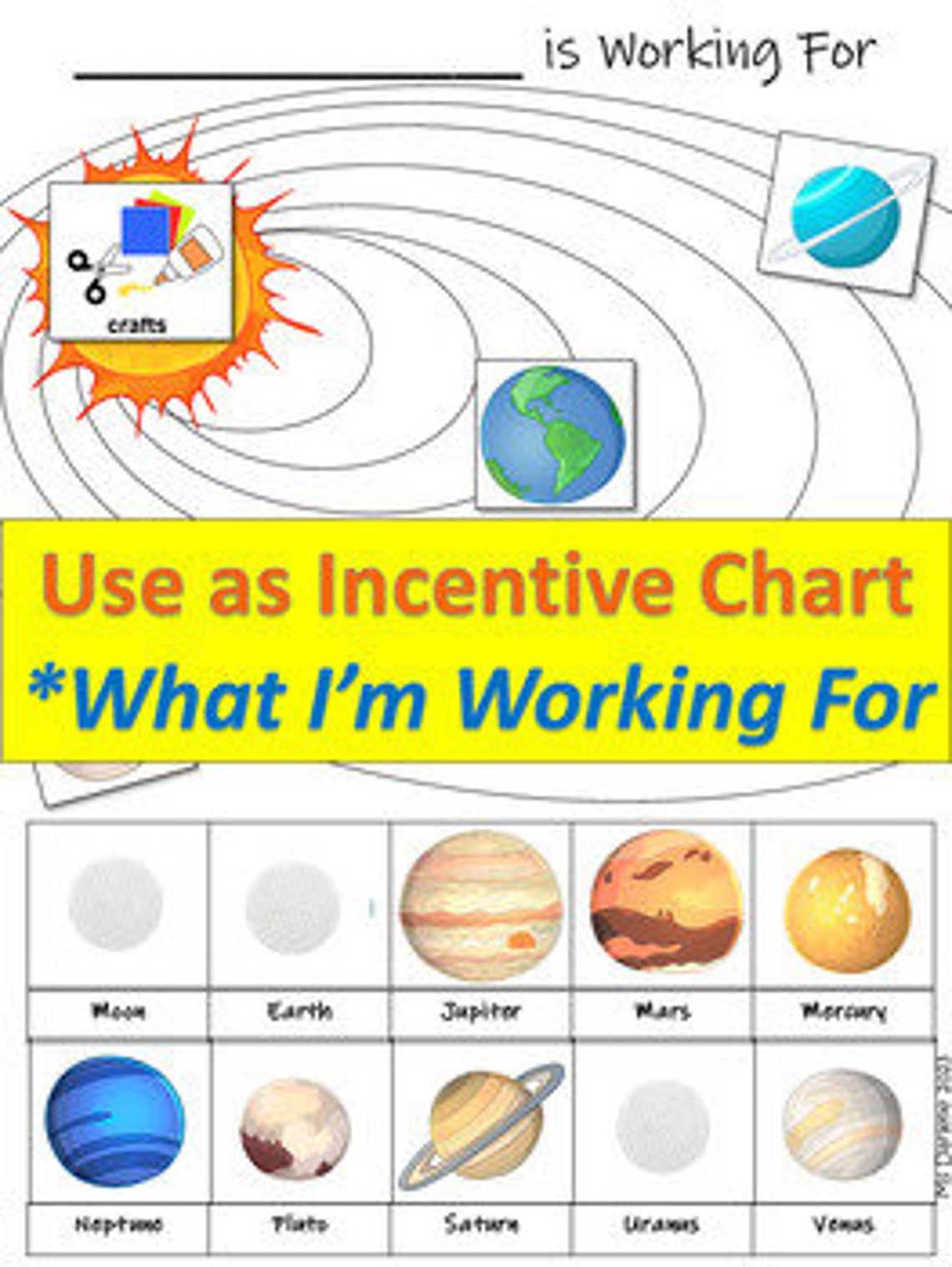 Solar System Printable, File Folder Activity~autism, Homeschool ...