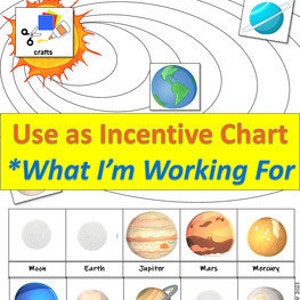 Solar System Printable, File Folder Activity~autism, Homeschool ...