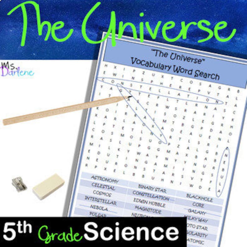 5th Gr. Science I Word Search Puzzle I No PREP I Elementary Science ...