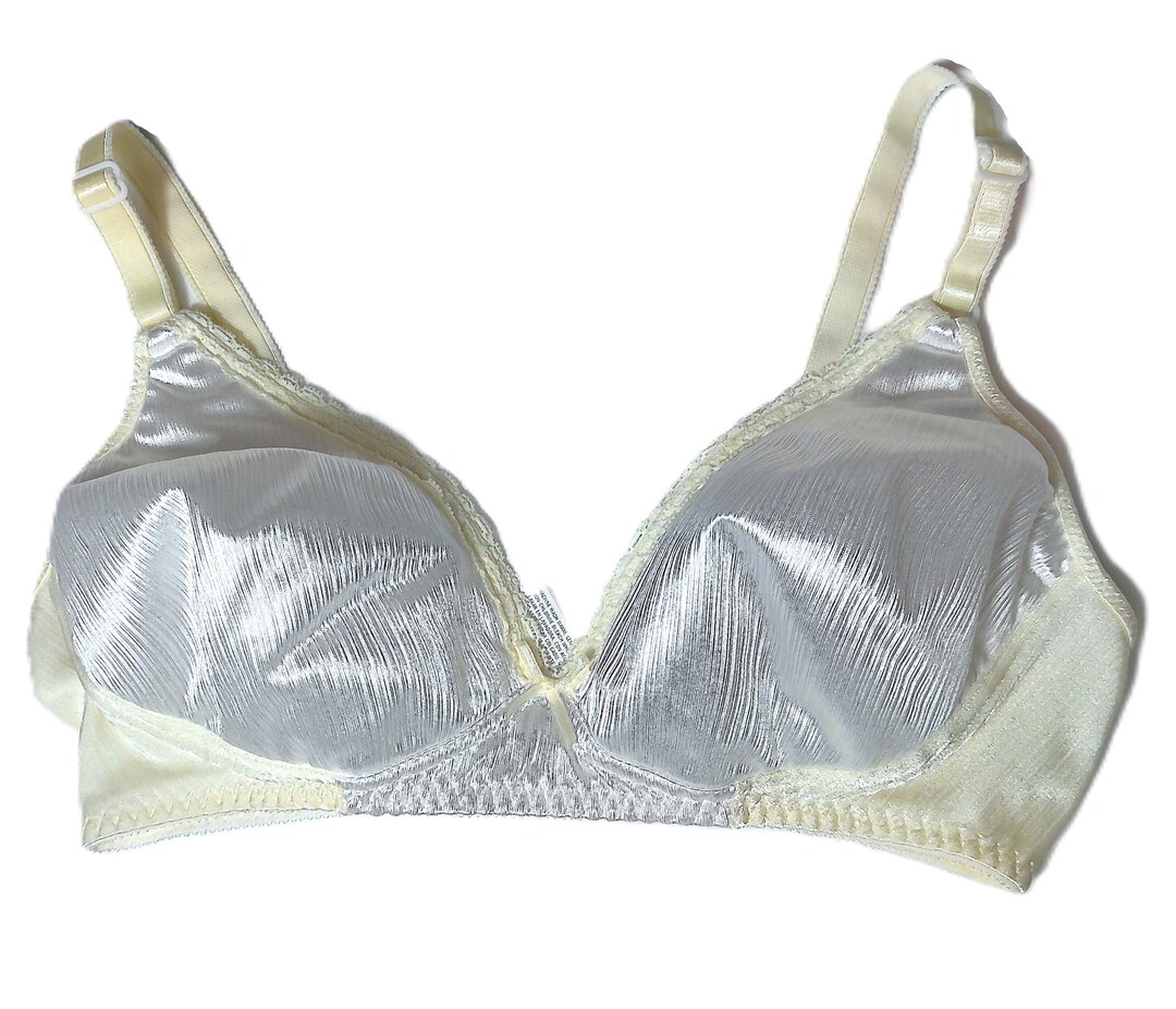 Vintage Bra 38B Adonna Soft Cup Satin Lingerie Retro Woman's ...