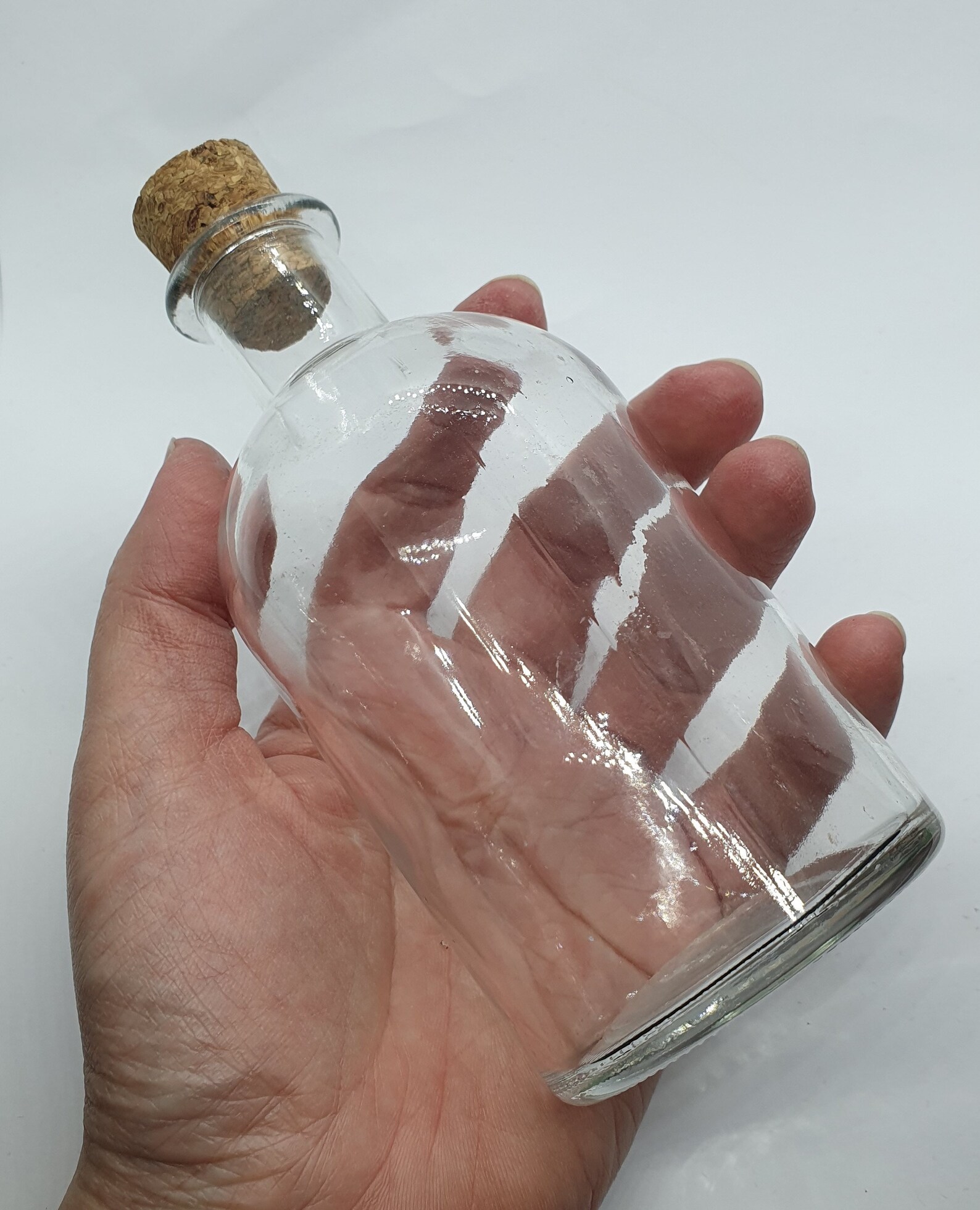 Witchy Spell Bottle: Chunky White Moulded Glass Decorative Classic ...
