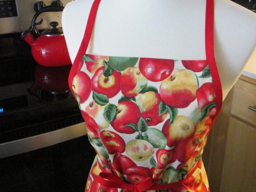 Petite Apron - Apple Apron - Tween Apron - Small Teen Apron - Chef ...