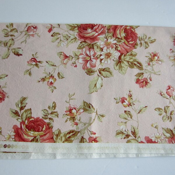Rose Print Fabric - Etsy