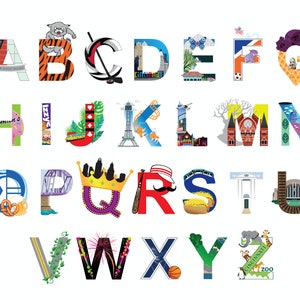 16x20 Cincinnati ABC Poster - Etsy