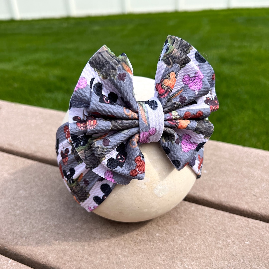 Baby Yoda in the Park Headwrap - Grogru Baby Bow - Pull Proof ...