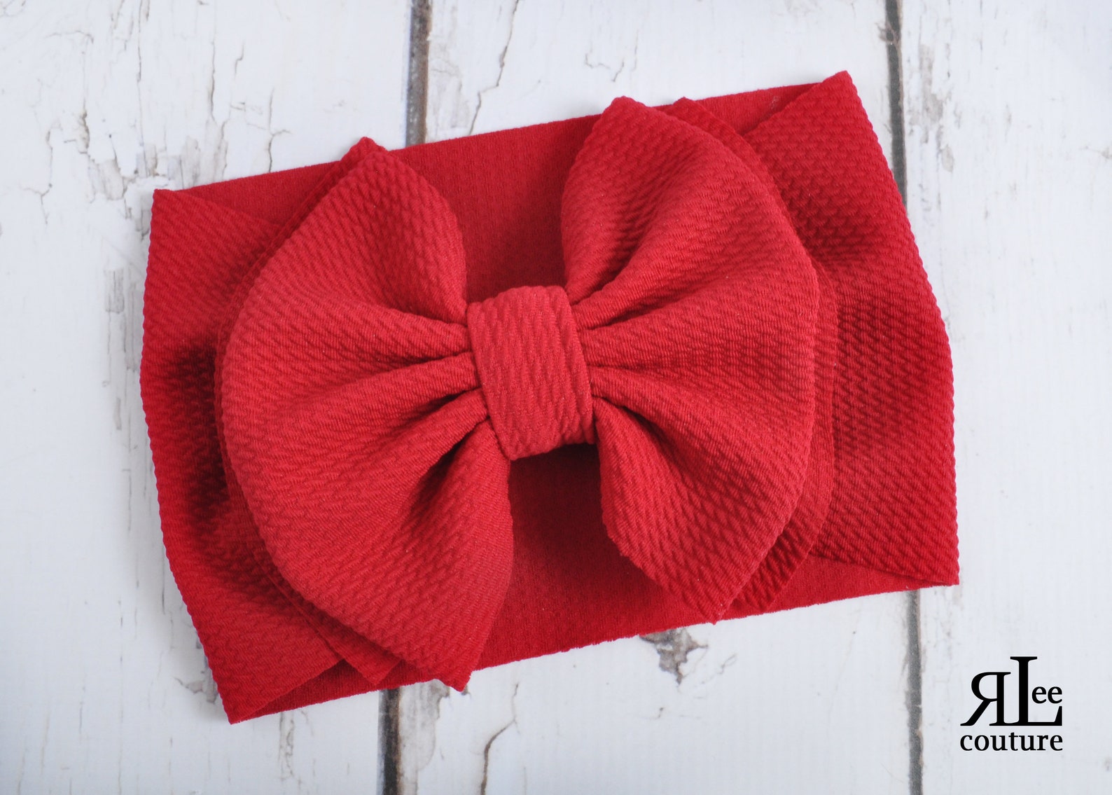 Dark Red Bow Dark Red Headwrap Baby Bow Big Red Bow - Etsy
