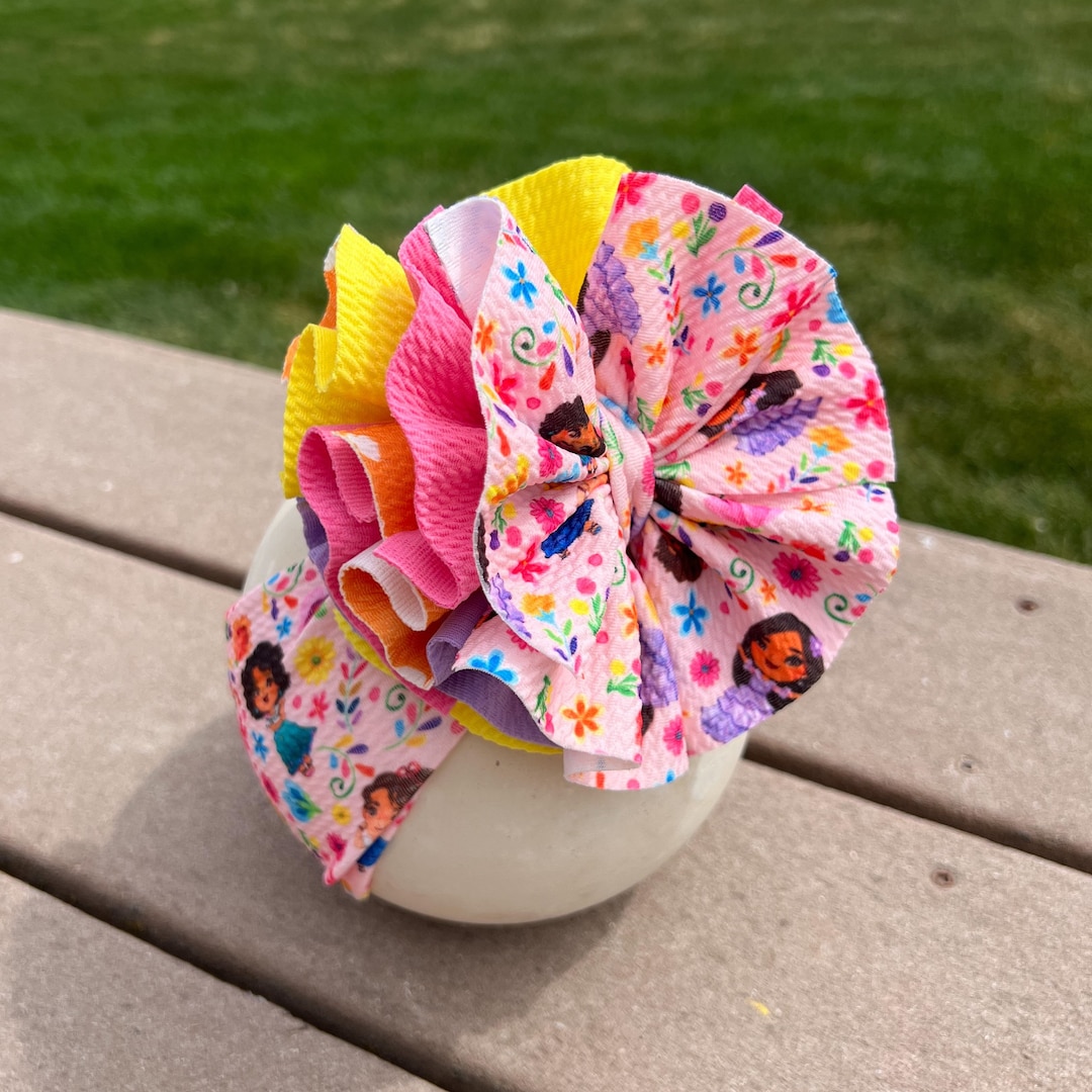 Shredded Bow - Magical Casa Ruffle Bow - Headwrap - Messy Bow - XL Bow ...
