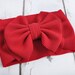 Dark Red Bow Dark Red Headwrap Baby Bow Big Red Bow - Etsy