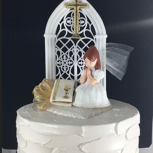 Communion Topper Kneeling Boy or Girl Church Topper First Holy ...