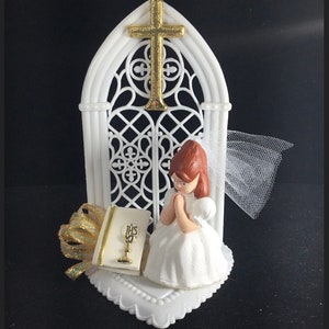 Communion Topper Kneeling Boy or Girl Church Topper First Holy ...