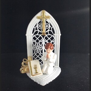 Communion Topper Kneeling Boy or Girl Church Topper First Holy ...