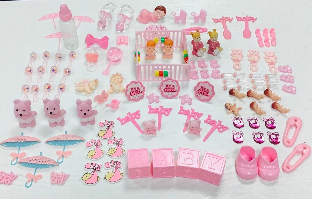 Baby Girl Bundle It's a Girl Diaper Cake Baby Craft Shower Toppers Girl ...