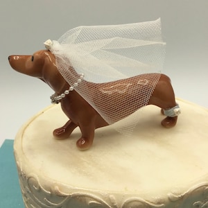 Dachshund Wedding Dogs / Weiner Dogs Dressed as Bride and Groom ...