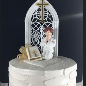 Communion Topper Kneeling Boy or Girl Church Topper First Holy ...