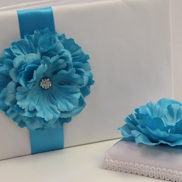 Turquoise Guest Book - Etsy