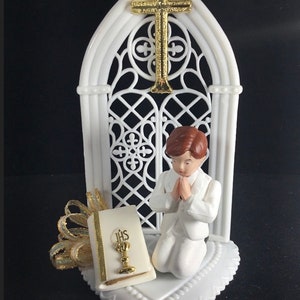 Communion Topper Kneeling Boy or Girl Church Topper First Holy ...