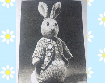 1955 Peter Rabbit Vintage Knitting Pattern 455 - Etsy